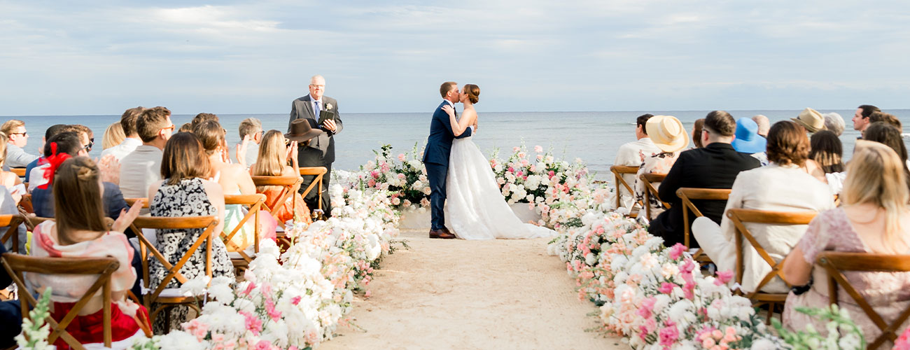 Churros, waves & forever: beach wedding at Blue Venado - Mango Weddings ...